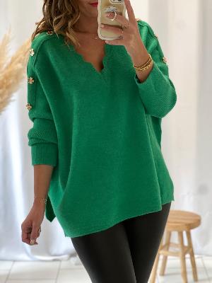 Pull Caroline vert