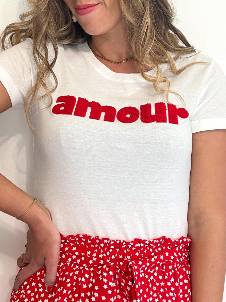 Tee shirt Amour (rouge)
