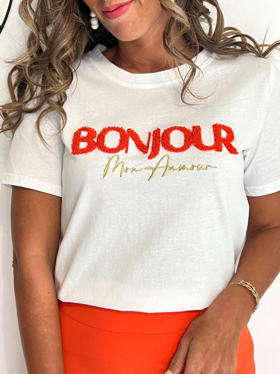 Tee shirt Bonjour